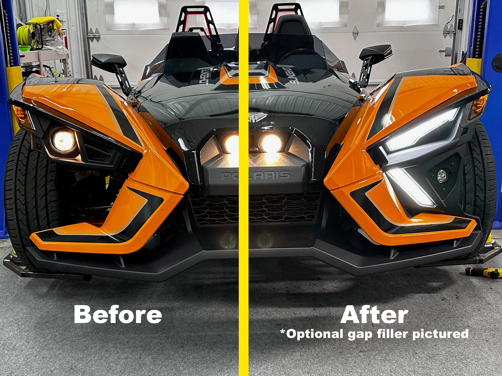 2016.5-2019 SlingShot UPPER Headlight Conversion Kit | TricLED