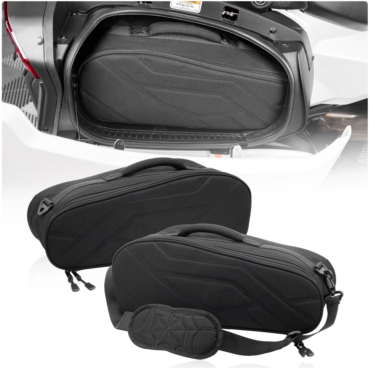EvolutionR Premium Semi-Rigid Removable Saddlebag Luggage Bag Liners f ...