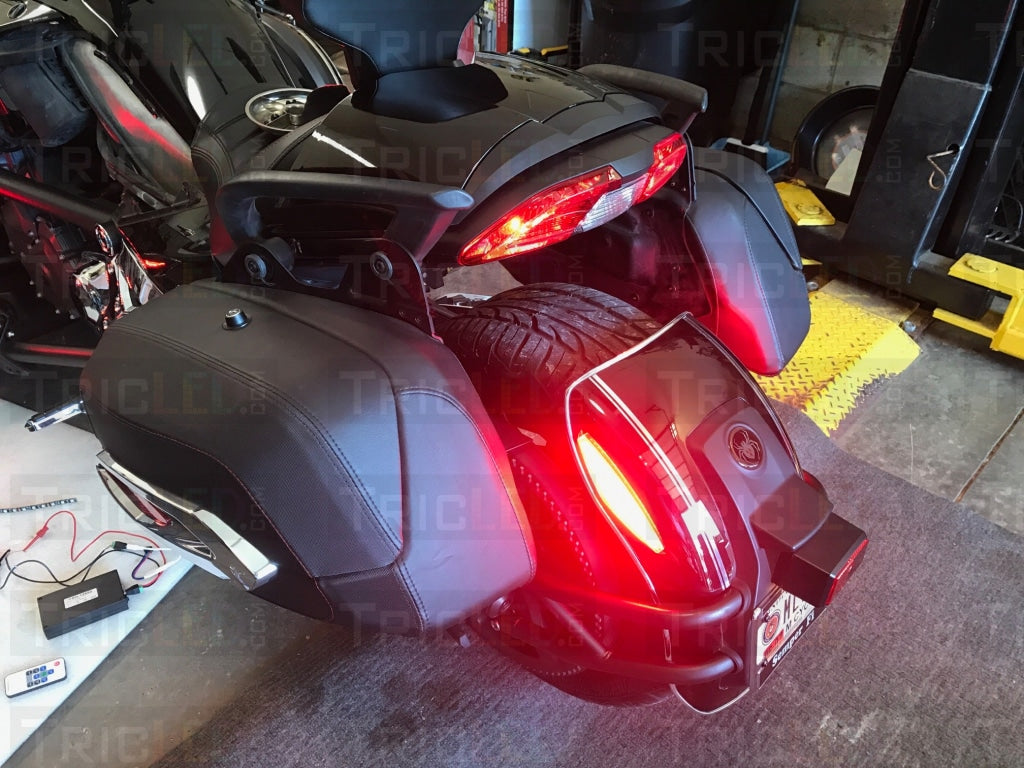 Red Triangle LED for Side Saddlebags for Spyder RT/ F3T / F3L / F3 ...